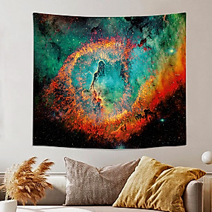 Psyhilar Black Light Posters for Adults and Teens, Outer Space Nebula Galaxy Backdrop UV Reactive Tapestry Blacklight Wall Hanging Universe (59 x 51 Inches)