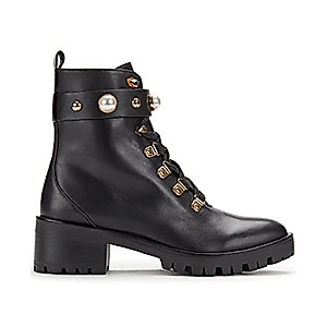 Karl Lagerfeld Paris Women's Perry Fashion Bootie Boot, Black, 5.5