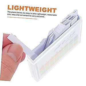 ULTECHNOVO 100pcs Ph Test Paper Body Monitor Ph Levels Ph Testing Paper Water Ph Paper Food Ph Strips Ph Level Test Kit Fluoride Test Strips Spa Kits Alkalinity Test Paper Universal Set