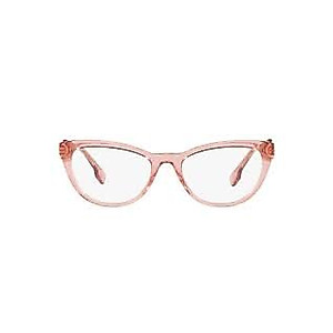 Versace VE 3311-5322 Eyeglasses, Transparent Pink w/Demo Lens, 52mm