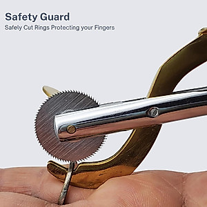 Ring Remover Jewelry Cutter EMT Emergency Fire Rescue Hand Tool for Paramedics, Durable Stainless Steel Wheel Blade Jewelers Cutting Device with Finger Protection