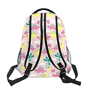 Mr.Lucien Pink Dinosaur Backpack School bag BookBag for Boys Girls 2021375