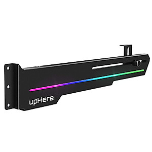upHere GS05ARGB Addressable RGB Graphics Card GPU Brace Support Video Card Sag Holder/Holster Bracket,Built-in ARGB Strip,Adjustable Length and Height Support