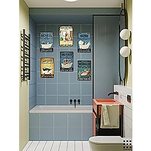 Moose Co. Bath Soap Wash Your Hooves Metal Tin Sign Moose Decor Signs Wall Metal Poster for Office Cafe Bathroom Badroom 8x12 Inch