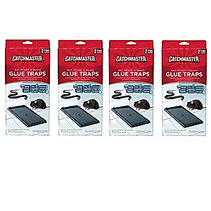Catchmaster 402 Baited Rat, Mouse and Snake Glue Traps Professional St, 4 Pack