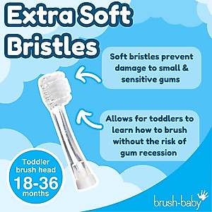 Brush-Baby BabySonic Replacement Heads (18-36 Month (Pack of 4))