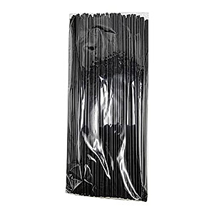 Party Bargains Disposable Coffee Stirrers 5", 360 Count, Black, Plastic Drink Stirrer Sticks, Cocktail Straws Bar Accessories, Hot Chocolate, Tea, Espresso Mixer, Cafes, Bistros, Hot Cold Beverages