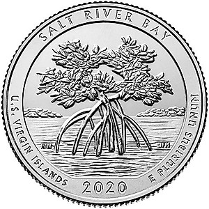 2020 P,D,S BU Salt River Bay U.S. Virgin Islands National Park NP Quarter Choice Uncirculated US Mint 3 Coin Set