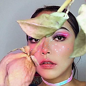 1 Sheet 81 Pcs Eyes Body Face Jewelry Acrylic Rhinestone Stickers Glitter Flash Crystal Eyes Temporary Tattoo Art Decorations Fashion