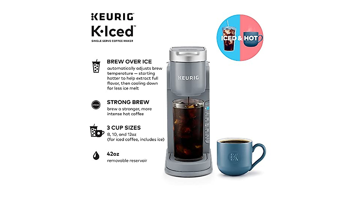Keurig K-Iced Coffee Maker - Fast Iced & Hot Coffee | Gray
