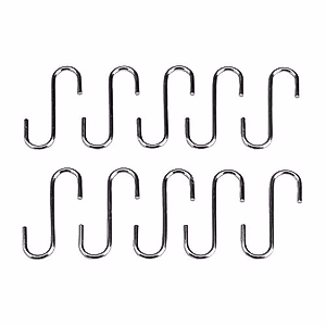Ikea 800.726.44 Bygel S-hook, silver color (10-pack)