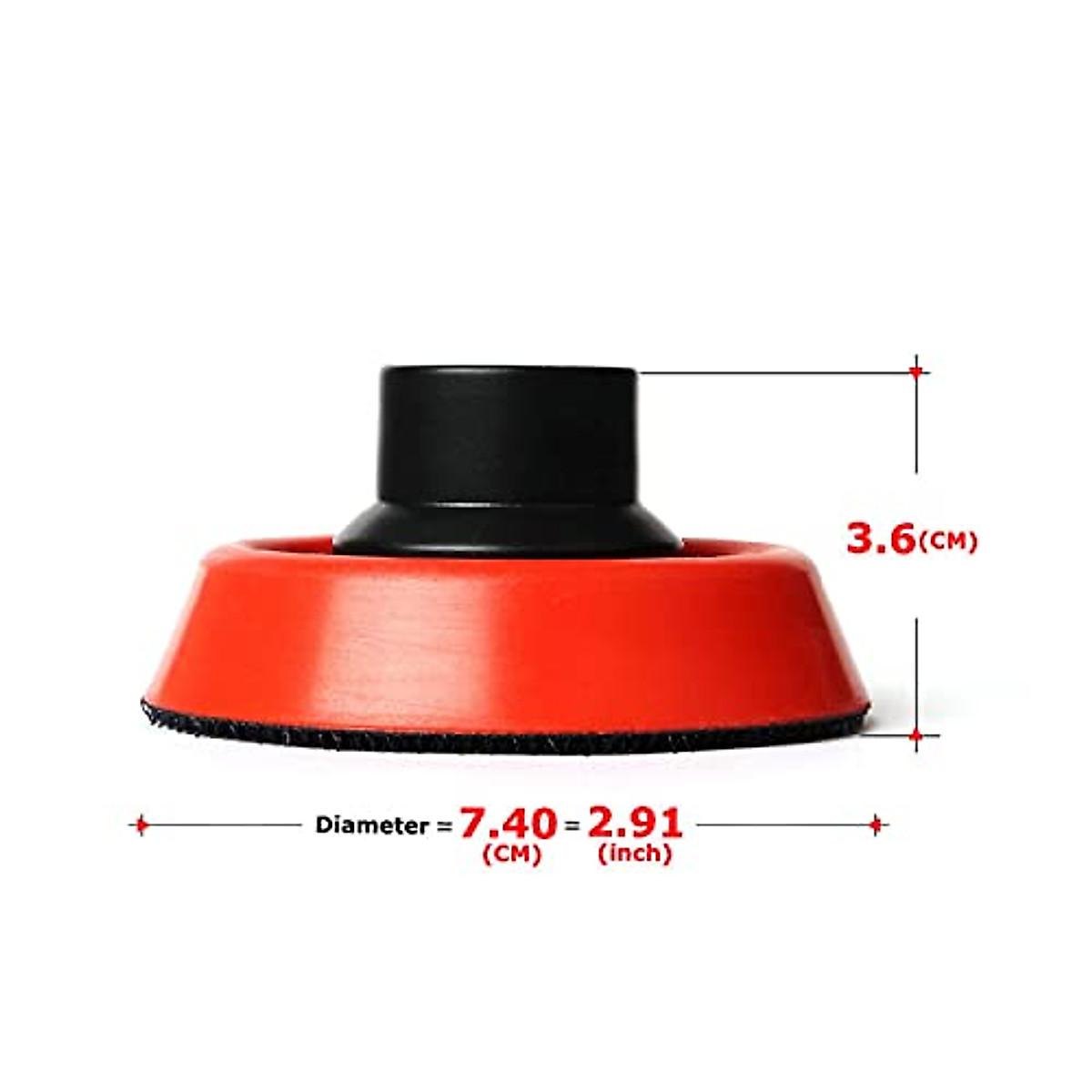 HOMESOM 3 Inch Backing Pads Hook Loop Backer Pads with 5/8-11Thread for Angle Grinder Buffer Pads 2pcs