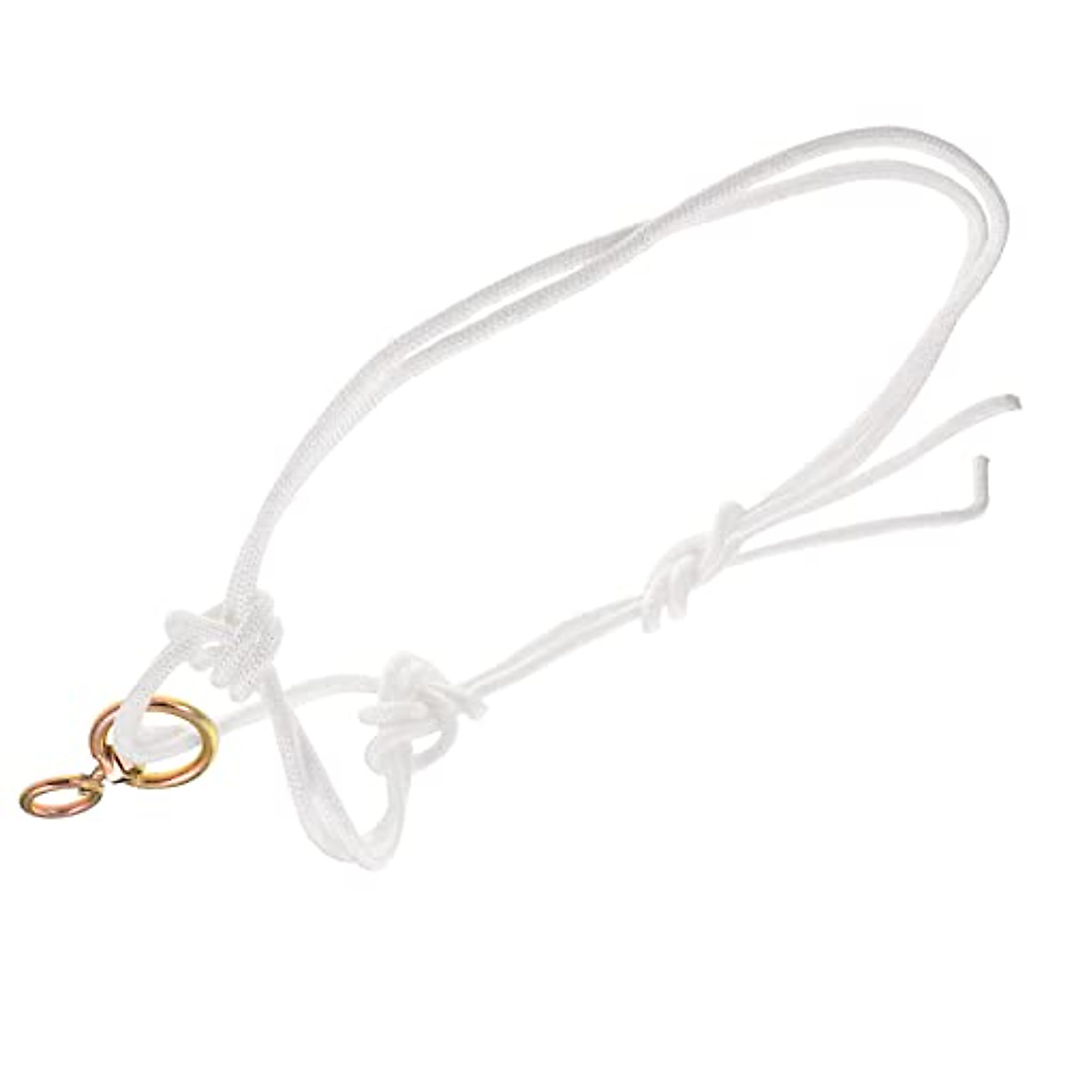 BESPORTBLE 4pcs Bull Bridle Cowboys Lanyard Adjustable Rope Halter frenos para caballos Calf Halter Poly Rope Iron White Cattle Supplies Safety Halter Portable Cattle Halter Simple Suspenders