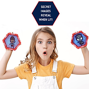 WOW! PODS Avengers Collection - Wakanda Forever Black Panther and Shuri | Superhero Light-Up Bobble-Head Figures | Official Marvel Collectable Toys & Gifts,Black Panther & Shuri,4 inches