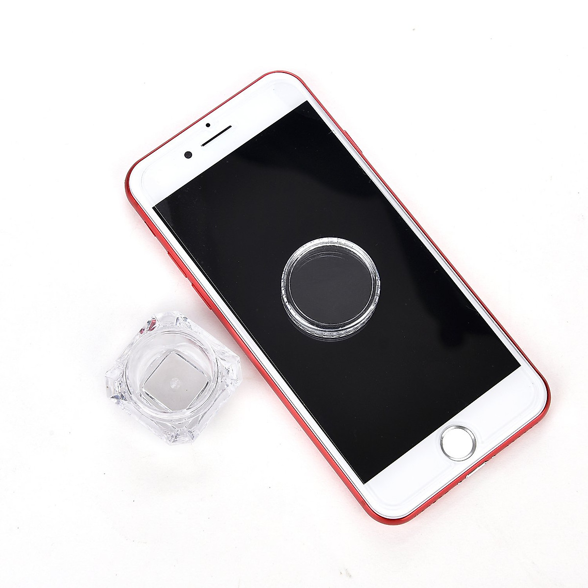 TMO 100pcs 5 Gram Clear Jars Plastic Jars Plastic Cosmetic Container Empty Cosmetic Sample Containers Transparent 5G/5ML Plastic Pot Jars for Eye Shadow,Nails,Powder,Paint