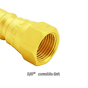 MENSI New 3/8" Quick Key to Hook Up Your Low Pressure Natural Gas Grill with RV's Quick-Connect with 3/8" Female Flare Joint