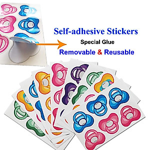 Pin the Pacifier on the Baby Game - Baby Shower Party Favors and Game - Pin the Dummy on the Baby Game