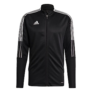 adidas Men's Tiro 21 Track Jacket, Black, Large