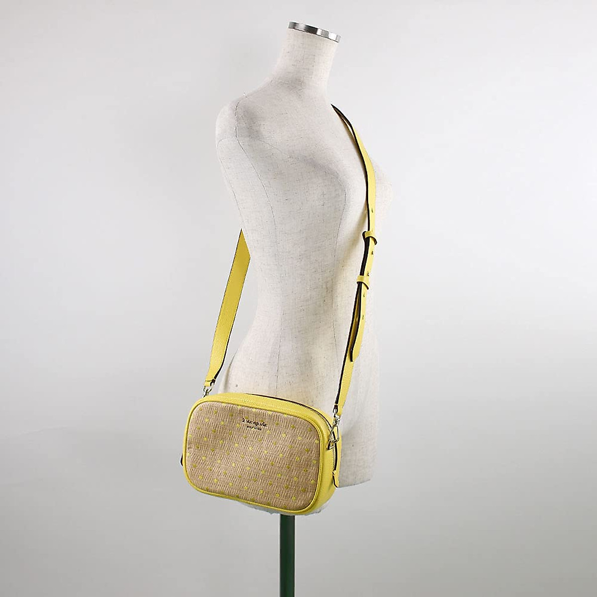 kate spade new york Astrid Dot Medium Camera Crossbody Bag - Yellow Multi