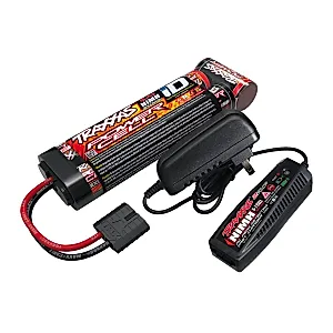Traxxas Battery/Charger Completer Flat Pack with 2-amp fast charger and 8.4V NiMH battery