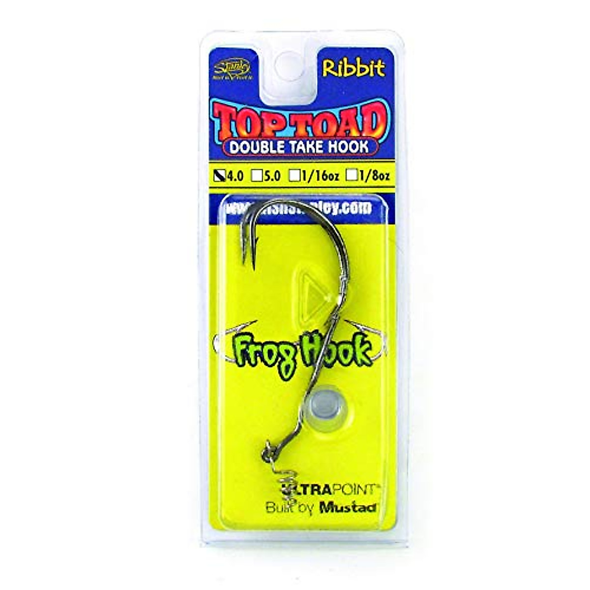 Stanley SRDT1-40 Ribbit Double Take Fishing Hook, Black