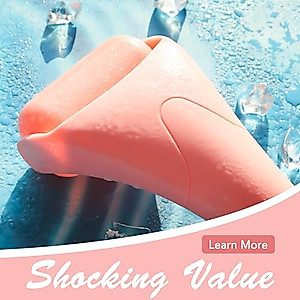 huefull Ice Roller for Face, Ice Face Roller & Eye Puffiness Relief, Skin Care Reduce Pain and Wrinkles, Face Massager Roller Gifts for Women, Self Care Gift for Men/Woman(Pink)