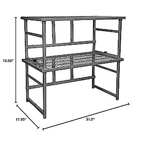 Origami R1 Pantry Shelves Heavy Duty Shelving, Metal Storage Shelves, Garage Storage Rack, Shelf Organizer, Shelving Unit, Garage Organization, Kitchen Storage Shelves (Pewter, R1)