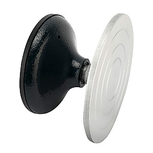 Ceramics Pottery Sculpting Wheel with Non-Skid Rubber Boot Heavy Duty Cast Iron Metal Construction Turntable with Ball Bearings (7 Inch)