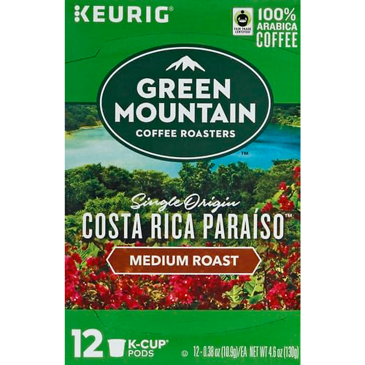 GREEN MOUNTAIN Costa Rica Paraiso K Cup, 12 ct