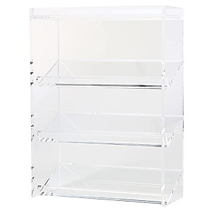 MUJI Acrylic 3-Shelf Display Stand, 17.5 cm Width x 6.5 cm Depth x 23 cm Height