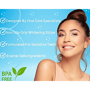 Whiting Stripes | White Teeth Strips | 28 Whitening Strips for Teeth | 14 Teeth Whitening Strip Treatments White Strips | Blanqueador de Dientes | Whitestrips | Safe & Effective Fast Results