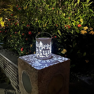 Solar Lights, Aokudoni Outdoor Garden Hanging Lanterns for Patio Yard Garden Home, Waterproof Solar Lanterns for Table, Outdoor, Party Decorative