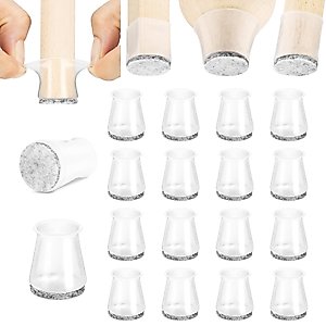 Aneaseit Chair Leg Floor Protectors - Felt Bottom Silicone Pads for Hardwood Floors & Furniture Feet - Chair Leg Caps - Rubber Caps for Chairs - Floor Protectors for Furniture