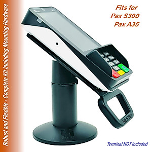 Hilipro Swivel Stand for Pax A35 Credit Card Payment Machine Terminal Pin pad - Complete POS Kit - Sturdy and Durable contactless Payment Stand