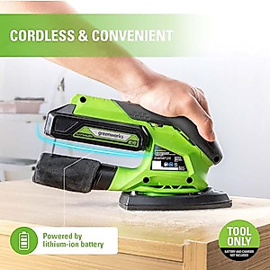 Greenworks 24V Cordless Finishing Sander 11,000 OPM, Tool-Only (Battery and Charger Sold Separately)