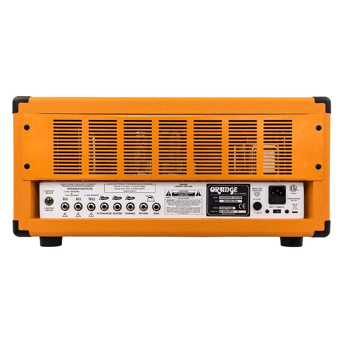 Orange Amps Rockerverb MKIII 100 Tube Guitar Amp Head (Orange)