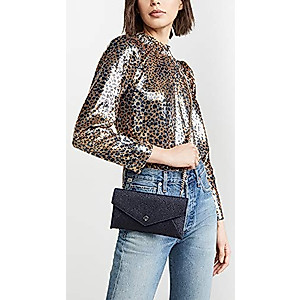 Kate Spade New York Women's Burgess Court Chain Clutch, Lakeshore Blue Glitter, One Size