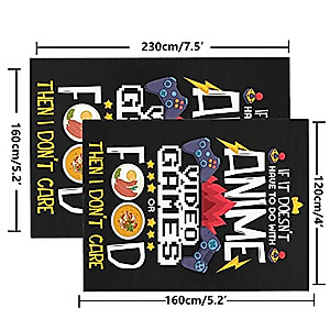 Anime Video Game Food Gamer Area Rug Non-Slip Carpets Floor Mat for Bedroom Living Room Home Decoration 5.2'x7.5'