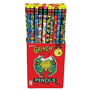 Raymond Geddes Dr. Seuss Grinch Pencil Display of 72, (70487)