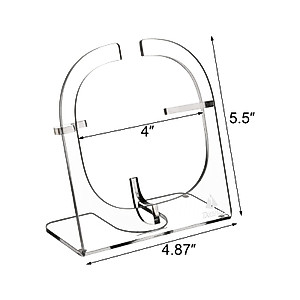 TXEsign Desktop Stand for Bose SoundLink Micro Portable Speaker, Acrylic Speaker Stand Holder Shop Display Stand Table Stand Holder Anti-Slip Base Stand (Transparent)