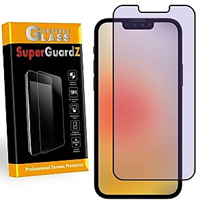 For iPhone 13 Mini Screen Protector Anti Blue Light Tempered Glass, Eye Protection, SuperGuardZ, 9H, 0.3mm, Anti-Scratch, Anti-Bubble