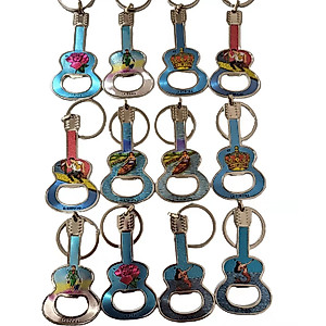 CLGIFT Set of 12 Loteria Mexican Bingo Game Bottle Opener Keychain/Bridal Shower/Baby Shower/Quinceañera/Birthday/Baptism/Religious Gift/Favor (Loteria Mexican Bingo Bottle Opener)