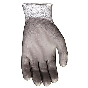 MCR Safety Memphis Dyneema Polyurethane Gloves, X-Large, White/gray, Pair
