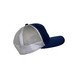 Denali Trucker Hat w/National Park Woven Patch (Navy/White)