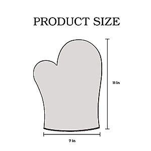 AAROENLYS, Oven Mitt Funny You'll Eat it and You'll Like it. 100 Cotton Kitchen Oven Glove Heat Resistant 480 Degree, Non-Slip Textured Grip for Baking Cooking BBQ, Blue, 11 x 7INCH