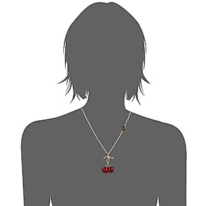 Betsey Johnson Cherry Pendant Necklace