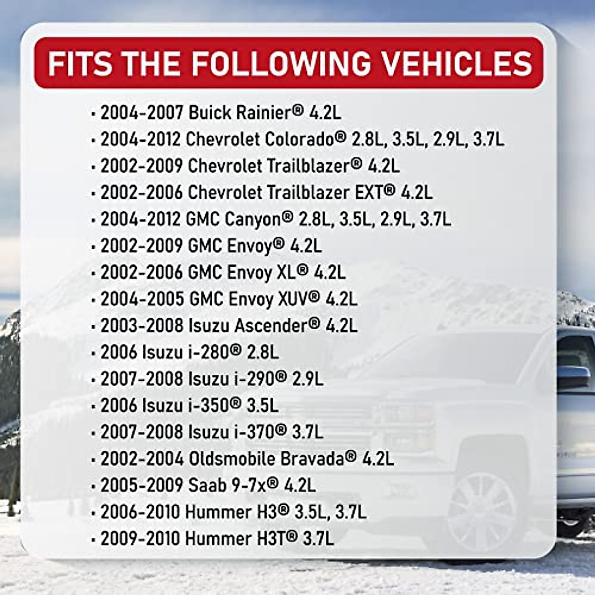 Exhaust Camshaft Position Actuator Solenoid - Variable Valve VVT - Replaces 12615873, 12602516, 917010 - Compatible with Chevy, Buick, GMC Vehicles & More Trailblazer, Envoy, Colorado, Canyon, Rainier
