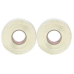 2Roll White 1inch Wide (2.5cm) Adhesive Tape Breathable Cotton Soft Cloth Surgical Tape​​ with Self Adhesive Plaster