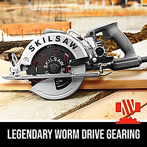 SKILSAW SPT77W-01 15-Amp 7-1/4-Inch Aluminum Worm Drive Circular Saw