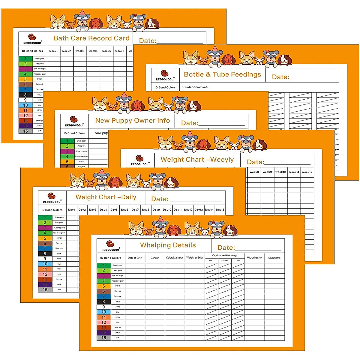 Pet Nursing Bottle，15 Pack Puppy ID Collars ，Digital Pet Thermometer